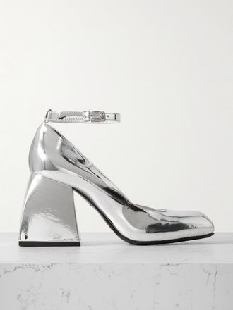 Nodaleto Bulla Pia Pumps Aus Metallic-lackleder - Silber