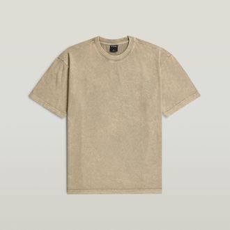 G-Star Acid Washed T-Shirt - Beige - Herren