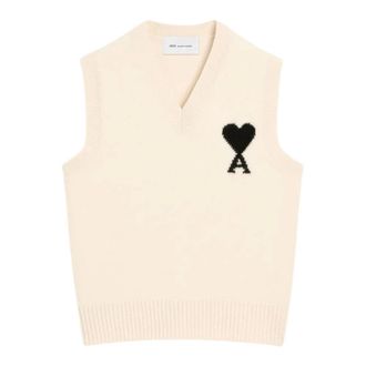 Ami Pull sans manches Ami de Coeur - Homme - Pulls - Beige - Taille: S