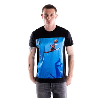 Bastille Rundhals-T-Shirt mit kurzen &Auml;rmeln - - Tops - Herren - Schwarzk - L