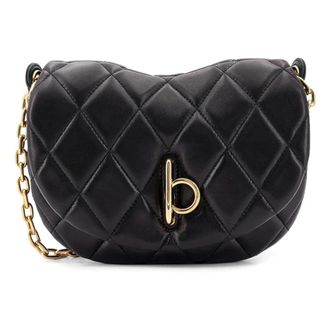 Burberry Schwarze Gesteppte Schultertasche - - Bags - Damen - Schwarzk - ONE SIZE