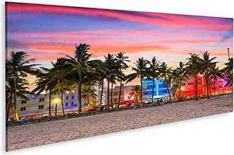 Islandburner Tableau Tableaux Miami Beach Floride Cadre sur Toile Impression Photo Affiches
