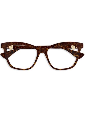 Cartier lunettes de vue &agrave; plaque logo - Marron