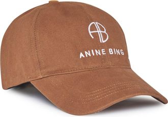 Anine Bing Casquette Jeremy Coton Marron