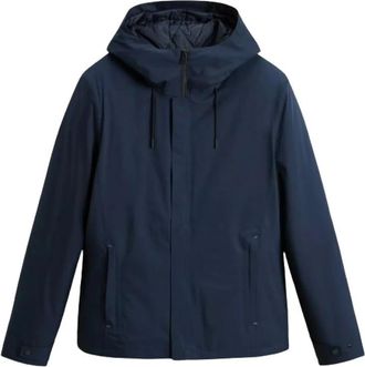 Woolrich Blaue 3-in-1 Wasserdichte Jacke - - Jackets - Herren - Blau - M