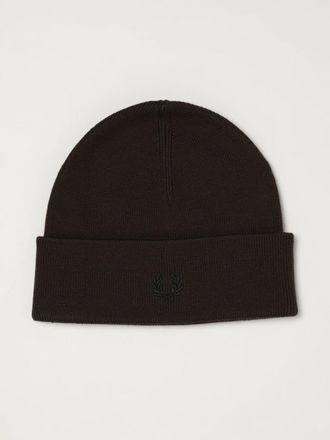 Fred Perry Bonnet beanie en m&eacute;lange de laine et coton avec logo brod&eacute;