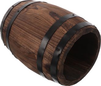 SOLUSTRE Retro-Schirmständer Regenschirmorganisator Schirmständer für den Innenbereich tragbarer Regenschirmstand Light Brown