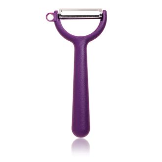 Kochblume Sparschäler | Y-Schäler glatt, Universalschäler, Edelstahl, spülmaschienengeeignet, in der bunten Box (lila)