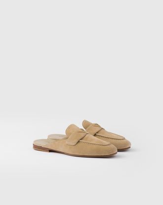 Prada Slipper aus Wildleder