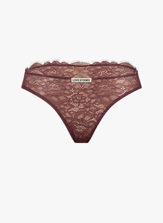 Love Stories Culotte Kylie en dentelle &agrave; taille mi-haute