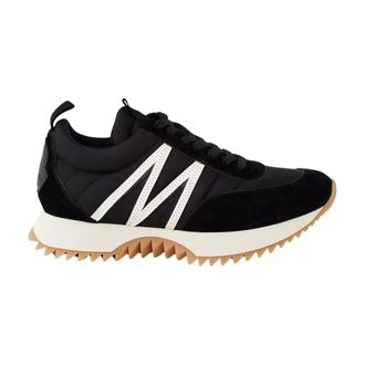 Moncler Graue Wildleder Ledersneaker - - Shoes - Damen - Schwarzk - 38 1/2 EU