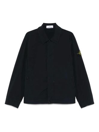 Stone Island veste matelassée à patch Compass - Bleu