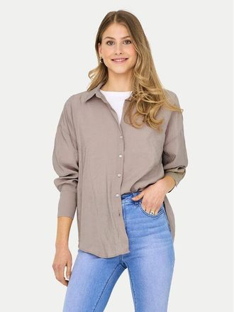 Only Hemd Zazima 15272523 Hellbeige Regular Fit