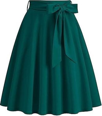 Generic Jupe de ceinture de poche rétro pour femme Style rétro 2026, Vert, XXL