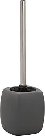 WENKO WC-Garnitur Faro Grey - WC-Bürstenhalter, Keramik, 12 x 40 x 12 cm, Grau