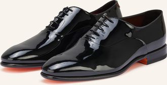 Santoni Lackschn&uuml;rer Nova schwarz