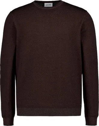 Pierre Cardin Herren Pullover braun Merinowolle unifarben