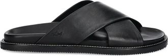 Paul & Shark sandales en cuir - Noir