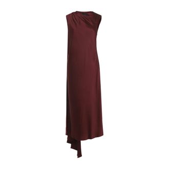 Max Mara Rotes Seidenkleid Elegant Besondere Anl&auml;sse - - Dresses - Damen - Rot - XS