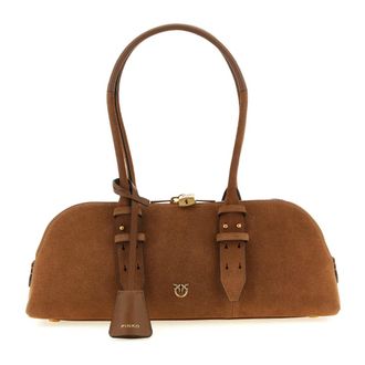 Pinko Pinko, Femme, Sacs, Brun, Taille: ONE Size Bowling Baguette Bag