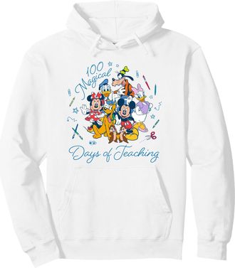 Disney 100 Magical Days of Teaching 100th Day School Teacher Pullover Hoodie