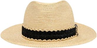 Twinset Femme, Accessoires, Beige, Taille: ONE Size Chapeau Tiss&eacute; avec Logo