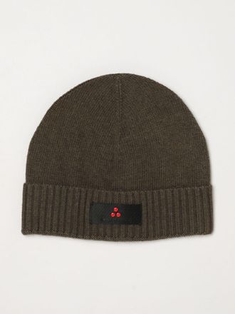 Peuterey Bonnet beanie en m&eacute;lange de laine et cachemire avec revers et patch logo