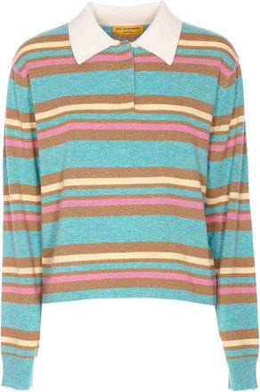 Guest In Residence Rundhalspullover - Bunt