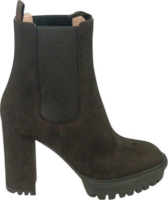 Gianvito Rossi Femme, Chaussures, Brun, Taille: 37 1/2 EU Chelsea Bottes