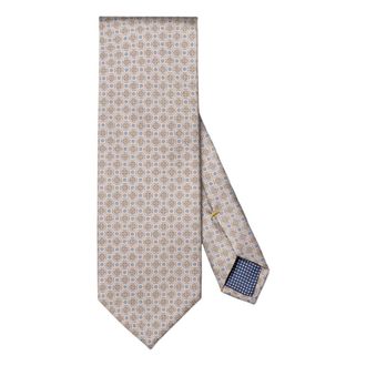 Eton Beiger Gemusterter Seidenkrawatte - - Accessories - Herren - Beige - ONE SIZE