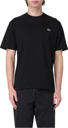 Lacoste Homme, Tops, Noir, Taille: XL T-shirt à col rond et manches courtes coupe classique