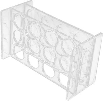 Angoily Transparenter Acryl Shot Glass Halter Fächer Rund Schnapsglashalter für Bar Party Getränke Regal Leicht Tragbar Dekorativer Glas Organizer für Zuhause