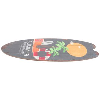 Lurrose Surfbrett Holzschild H&auml;ngend zur Wanddekoration f&uuml;r Inneneinrichtung und Au&szlig;endekor im Retro Stil Strandmotiv