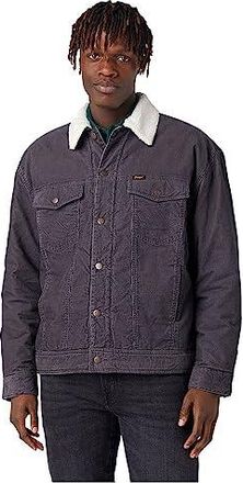 Wrangler Antifit Sherpa Veste, Faded Black, L Hommes