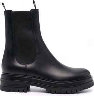 Gianvito Rossi Femme, Chaussures, Noir, Taille: 37 EU Chester Chelsea Boot