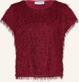 Joseph Ribkoff T-Shirt Mit Glitzergarn rot