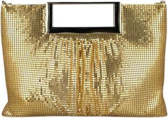 Menbur Femme, Sacs, Jaune, Taille: ONE Size Busta Cerimonia Manico Rigido e Strass