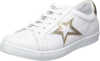 Andrea Conti Damen Sneaker, weiß/Gold, 38 EU