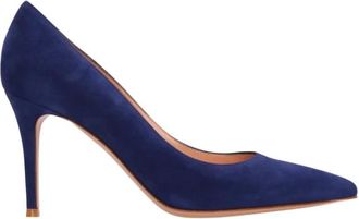 Gianvito Rossi Femme, Chaussures, Bleu, Taille: 37 1/2 EU 85 Camoscio Pump