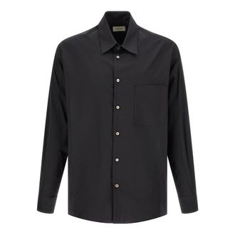 Christophe Lemaire Regular Hemd aus gewaschener Baumwollseide - - Shirts - Herren - Schwarzk - L