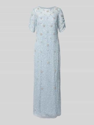 Adrianna Papell Maxikleid mit Pailletten und Perlen