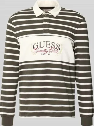 Guess Regular Fit Sweatshirt mit Polokragen Modell JACQUARD