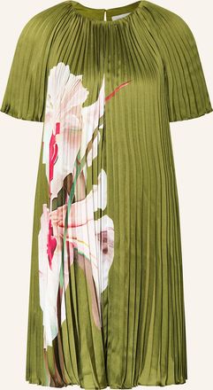 Ted Baker Plisseekleid Vinlaa Aus Satin gruen