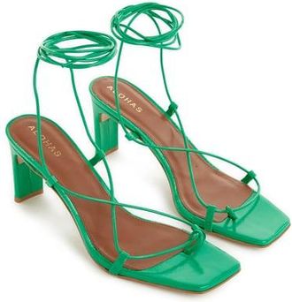 Alohas Bellini Heel Sandalen in Leder - grün