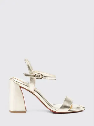 Christian Louboutin Sandalen Mit Absatz Damen Farbe Silber