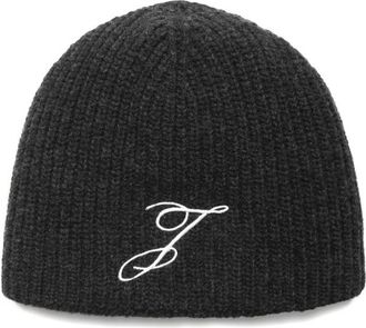 Jacquemus Merino Wool The Espiral Logo Beanie