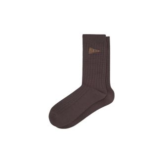 Les Deux Homme, Sous-v&ecirc;tements, Brun, Taille: M Flag Waffle Socks