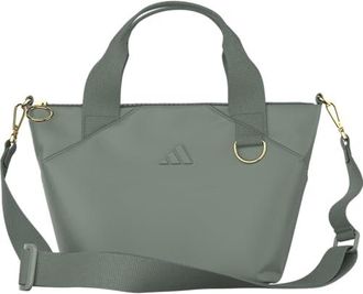 adidas Mini fourre-tout (5L) Small Compact Durable Travel Crossbody Carry Bag, Premium/Silver Green/Gold Metallic, One Size