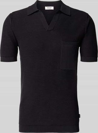 Replay Slim Fit Poloshirt in Strick-Optik