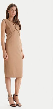 Guess Coctailkleid 6RGK18 9373Z Beige Regular Fit